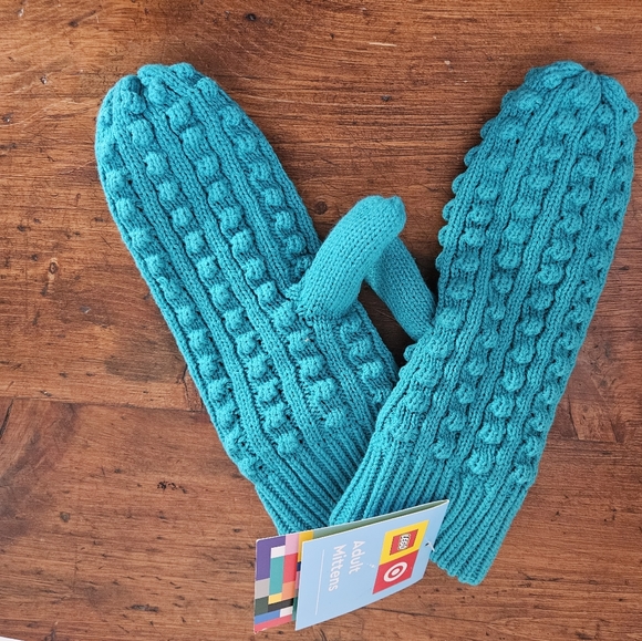 Lego | Accessories | Lego X Target Chunky Knit Adult Mittens Bright ...